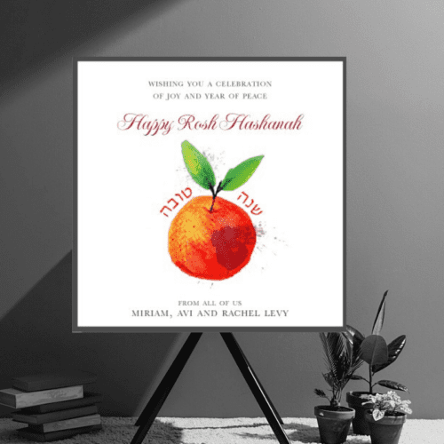 Unique and Creative Sweet Apple Rosh Hashanah Cards