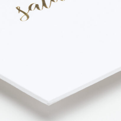 Bevel Beauty White Wedding Invitations
