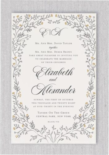 Golden Tree Of Life Paperless Wedding Invitation | Paperless Wedding ...