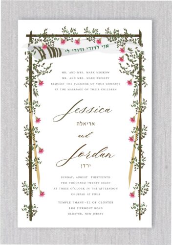 How To Choose Jewish Wedding Invitation Wording | Cohen Printing | The ...