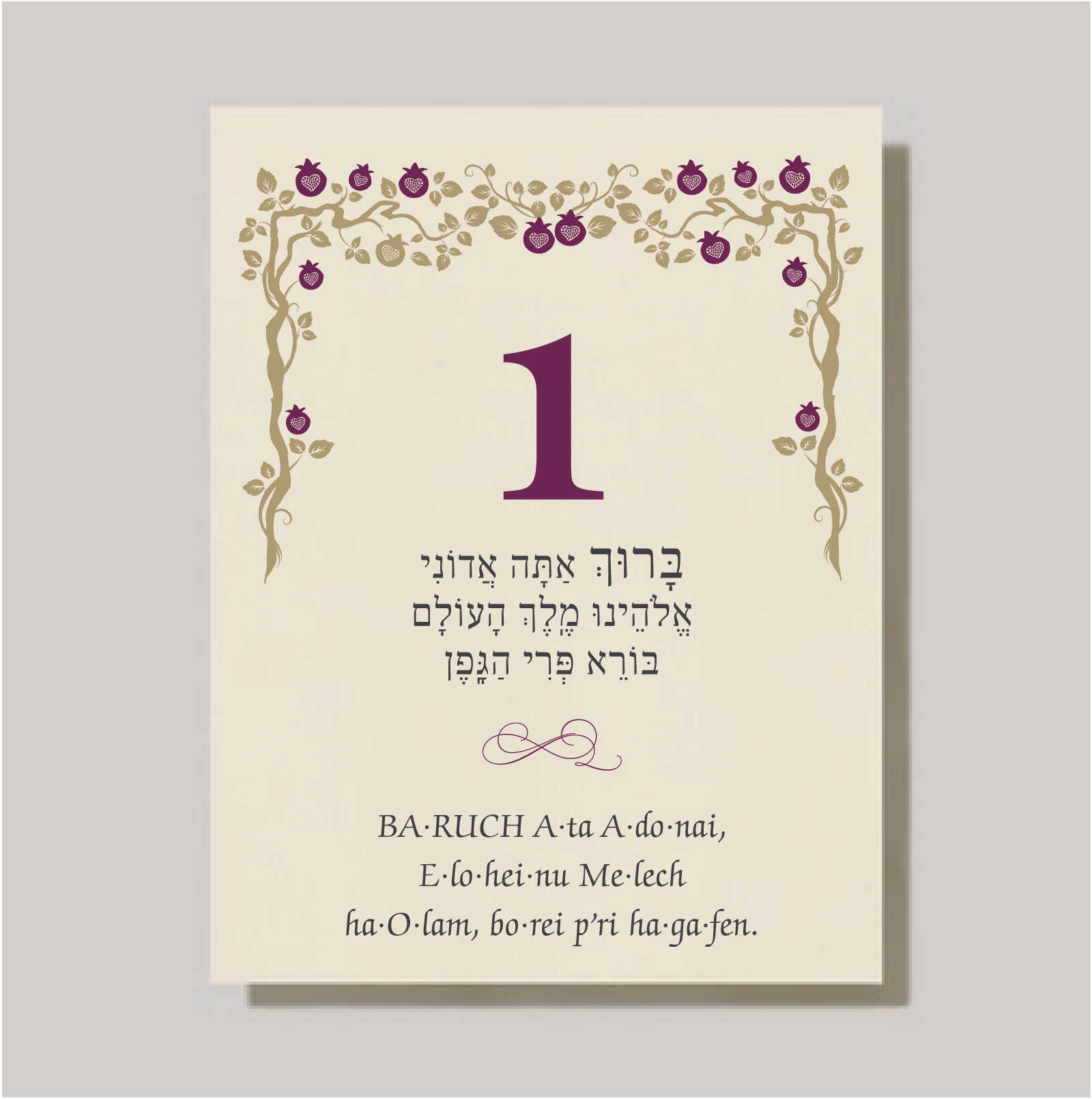 Wedding Wishes Sheva Brachot / Seven Blessings | Cohen Printing And ...