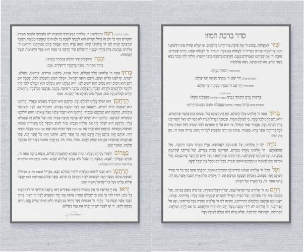 Garden Of Eden Chuppah Birkat Hamazon Bencher Folder | Cohen Printing ...