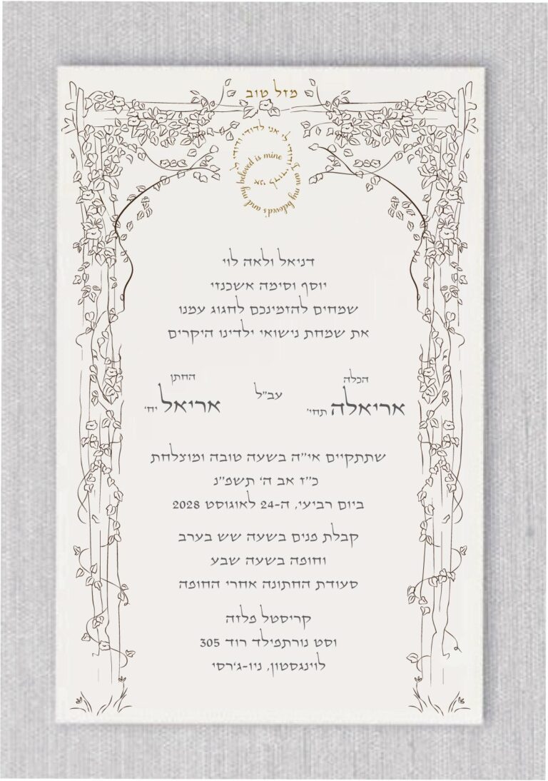 How To Choose Jewish Wedding Invitation Wording