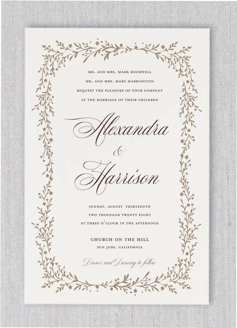 Leaf Haven Paperless Wedding Invitation | Paperless Wedding Invitations